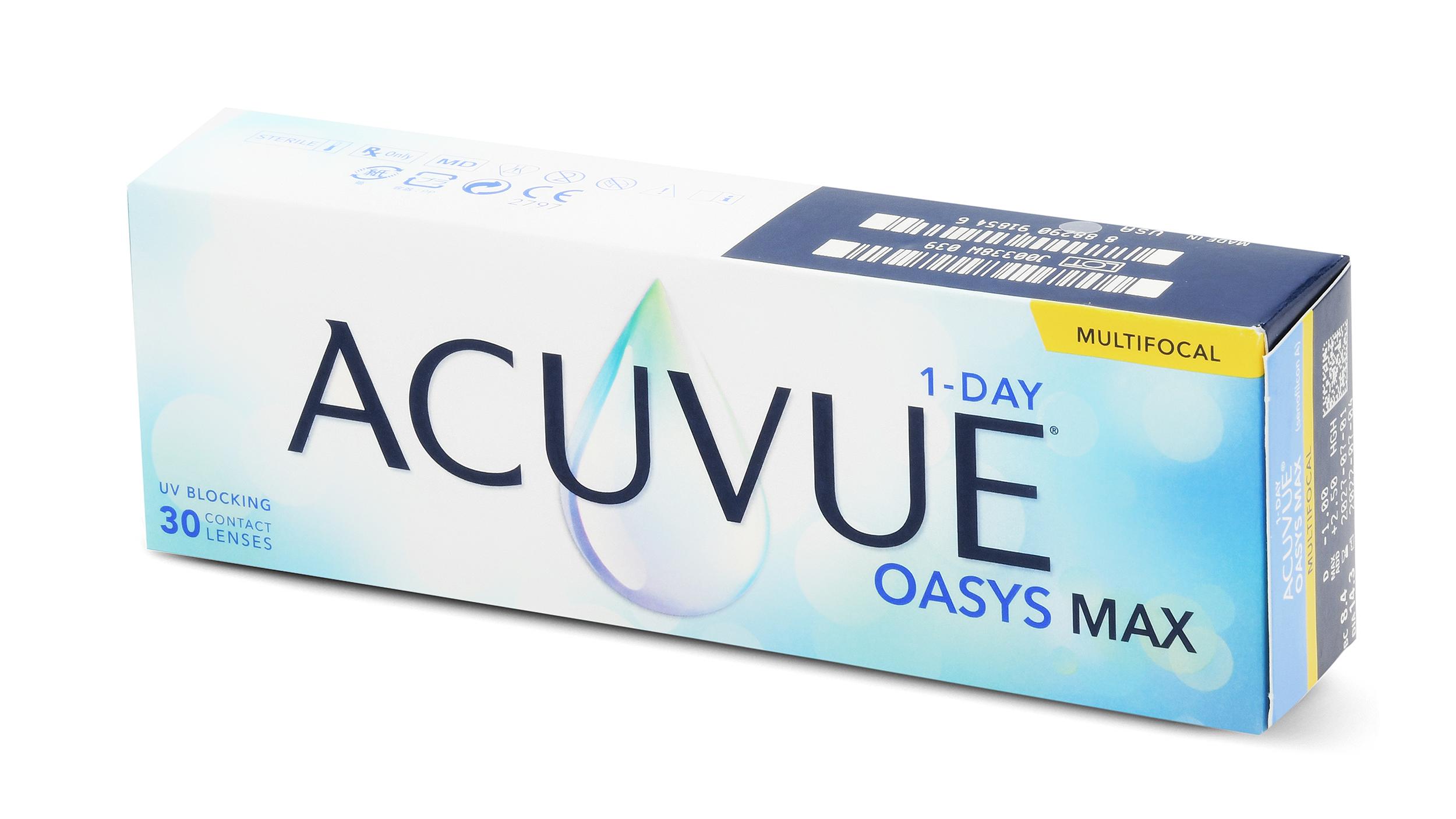 Lentille Acuvue 1 Day Acuvue Oasys Max Multifocal High - Le Collectif des Lunetiers
